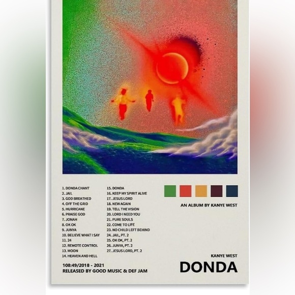 Art | Kanye West Donda Laminated Album Cover | Poshmark